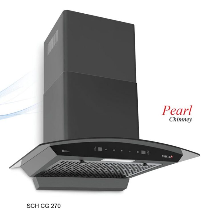 Sujata Pearl Chimney 1250 m3/hr Suction Capacity with Electric Motor ...